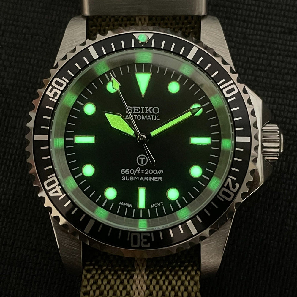 Custom Seiko Vintage Milsub Mod Watch – Zjanimods