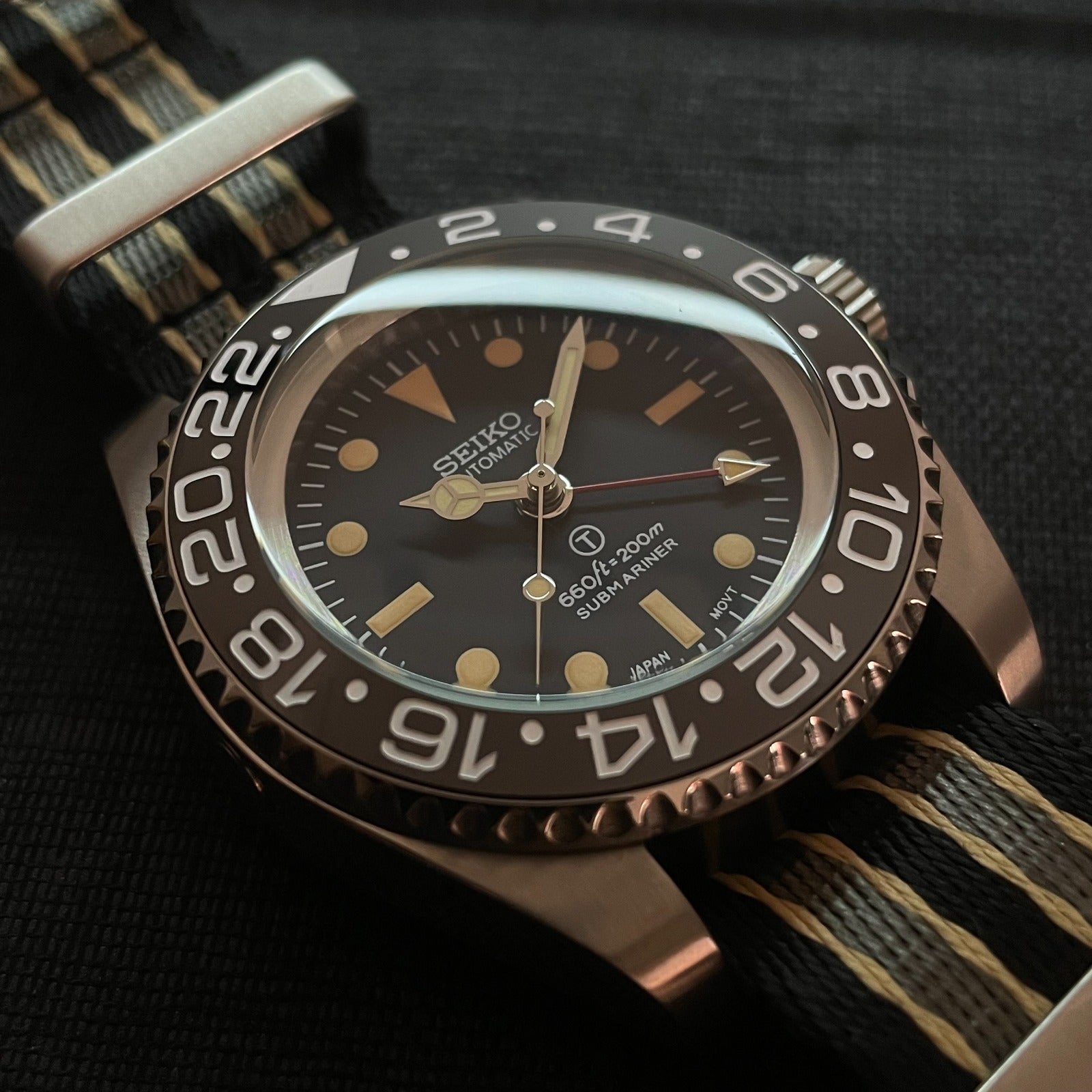 Custom Seiko Vintage Milsub Mod Watch - Military Dive Watch | NH35 ...