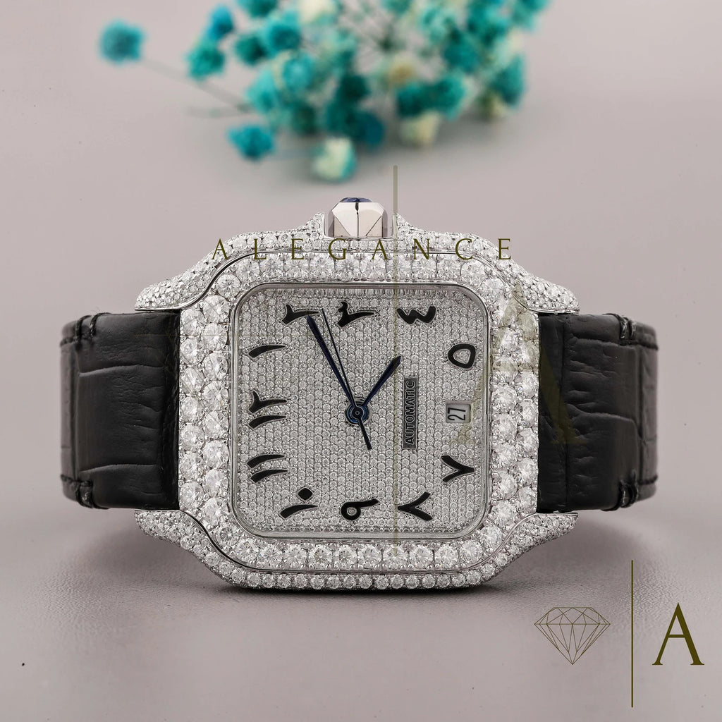 VVS Moissanite Watch, Hip-Hop Handcrafted Diamond Watch – ZJani Mods