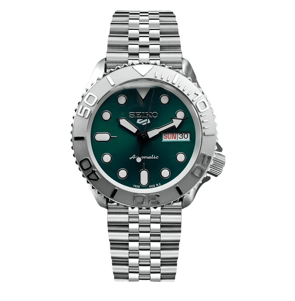 Custom Seiko Mod SKX Silver Green – ZJani Mods